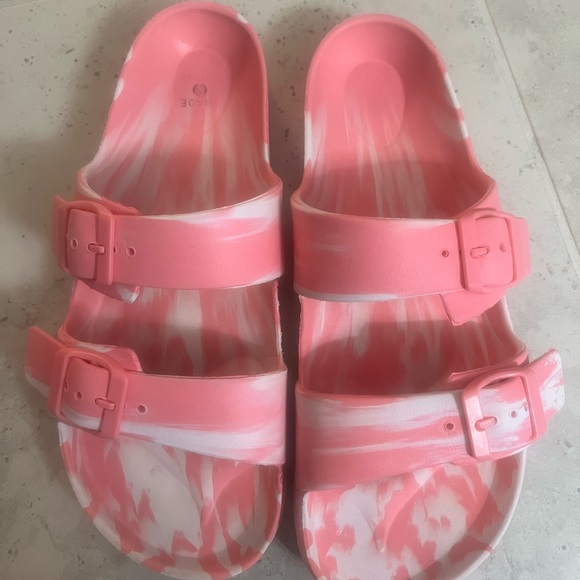 Shade & Shore | Shoes | Womens Neida Eva Two Band Slide Sandals Shade ...